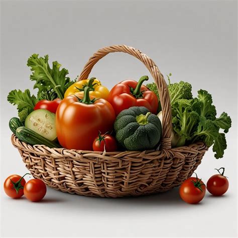Vegetable Display Premium Ai Generated Image