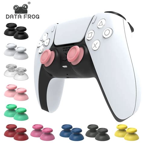 Data Frog Gamepad Replacement Analog Stick Buttons For Ps5 Controller Thumbsticks Grip Cap
