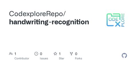 Github Codexplorerepo Handwriting Recognition