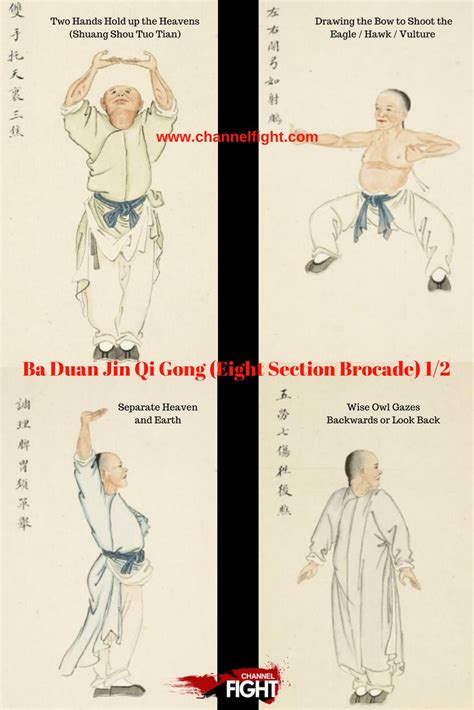 The Baduanjin Qigong八段錦 Is One Of The Most Common Forms Of Chinese