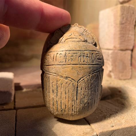 Egyptian Art Museum Replica New Kingdom Heart Scarab Amulet