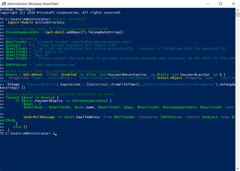 Powershell Kullanarak Parola Sona Erme E Posta Bildirimi Manageengine Adselfservice Plus
