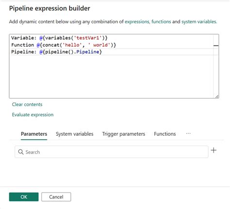 Evaluate Pipeline Expression Microsoft Fabric Microsoft Learn