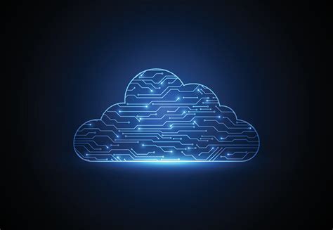 Cloud Networking Computing Connection Concept Circuit Design Digital