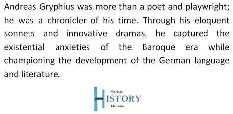 German Poet And Playwright Andreas Gryphius World History Edu