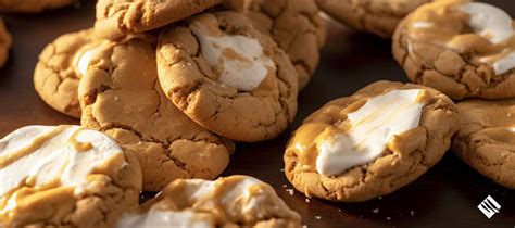 Fluffernutter Cookies Aka Peanut Butter Marshmallow Cookies Santokuknives