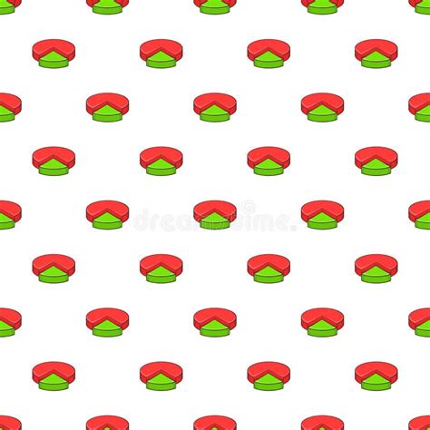 Colorful Pie Graphic Chart Pattern Cartoon Style Stock Vector