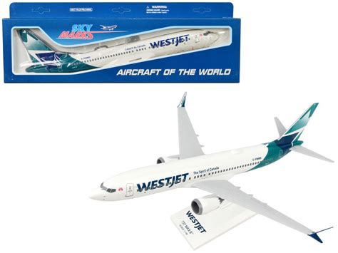 Boeing 737 Max 8 Commercial Aircraft Westjet Airlines C Fnwd White