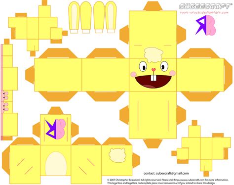 Happy Tree Friends Papercraft Htf Homemade Papercraft By D4rthsp4rt4n