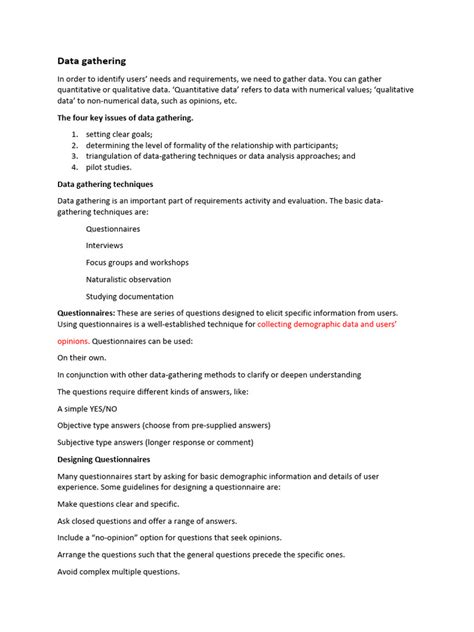 Data Gathering Techniques Pdf Interview Focus Group