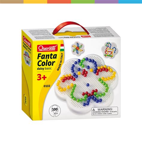 Quercetti Plug In Mosaik 100 Pins Daisy Creative Toy Basic