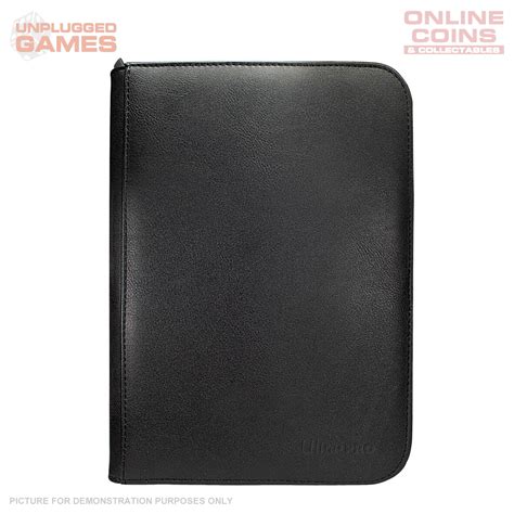 Ultra Pro Binder Vivid 4 Pocket Zippered Pro Binder Black Online