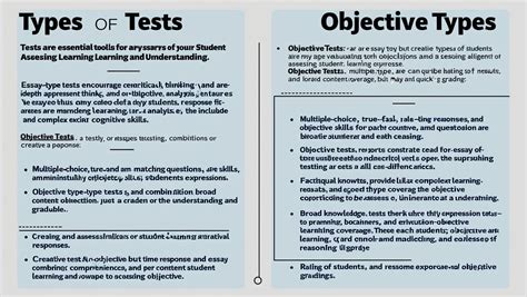 Types Of Tests Teachers Guide