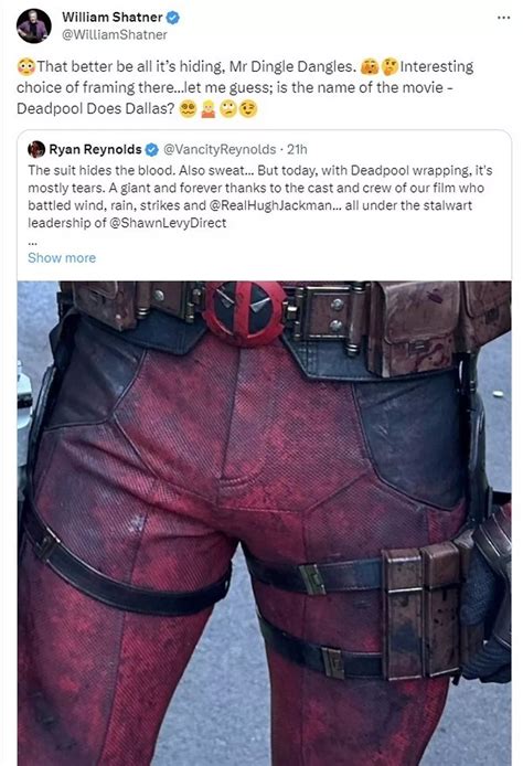 William Shatner Has Weird Nickname For Ryan Reynolds Penis As He Jokes