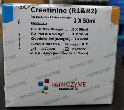 Creatinine Reagent Kit 100 Ml Liquid At ₹ 170piece Creatinine
