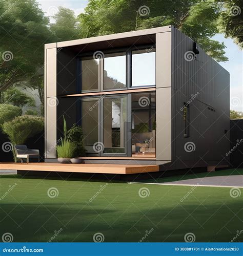 A Modular Pod Style Home With Self Sustaining Green Walls And Adaptive