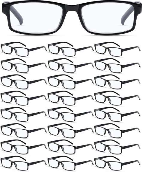 Yexiya 24 Pack Reading Glasses Bulk Traditional Reading