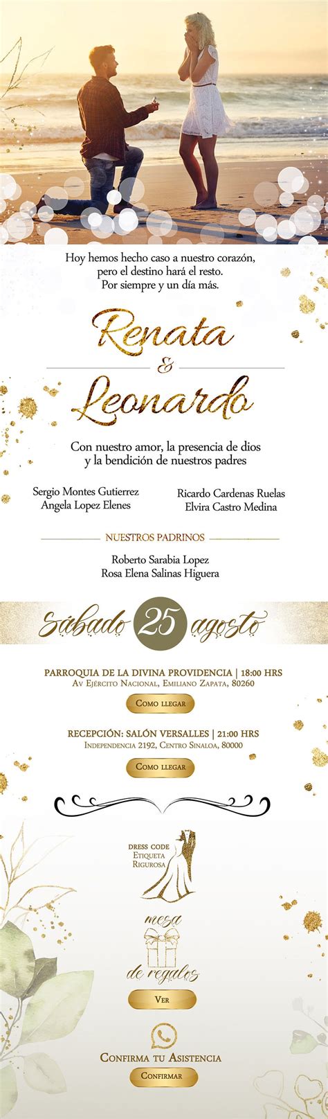 Invitación De Boda Interactiva Smart Invite Digital Invitation