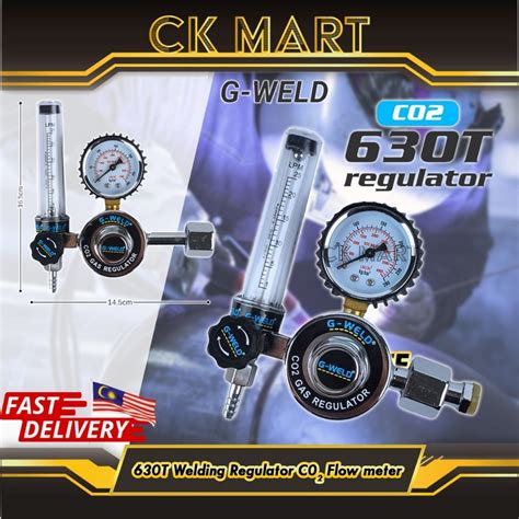 Aco G Weld Copper 630t Co2 Gas Mig Flow Meter Co2 Gas Mig Flow Meter