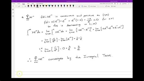 3b video assignment 13 integral test youtube
