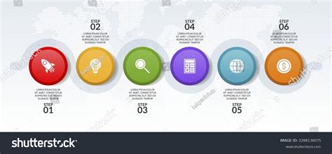 6 Steps Flow Chart Infographics Design Stock Vector Royalty Free 2288138075 Shutterstock