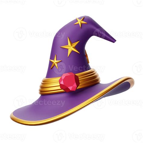 3d Fantasy Illustration Wizard Hat 41469259 Png