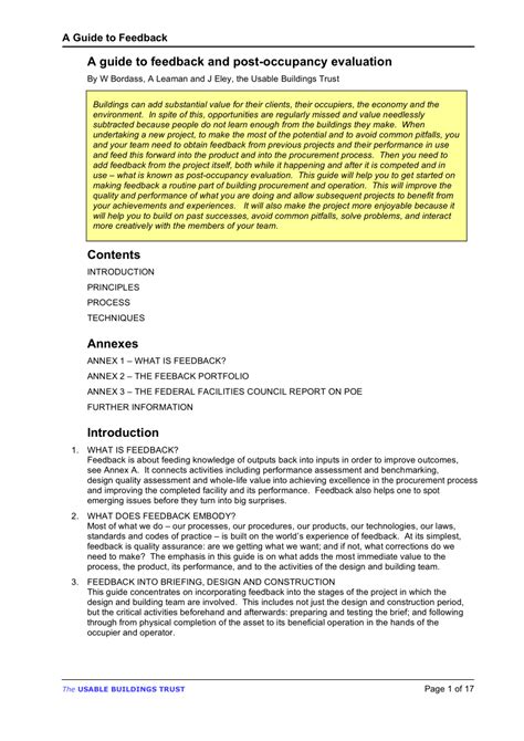 Pdf Occupancy Post Occupancy Evaluation Pdf Occupancy Post Occupancy Evaluation