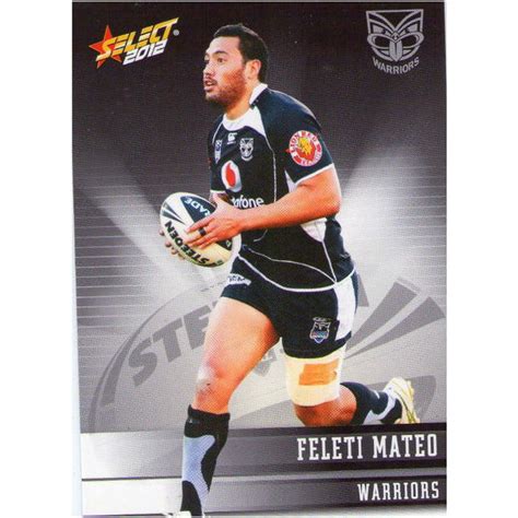 Nrl 2012 Select 176 Feleti Mateo Nz Warriors On Ebid Australia 123411909