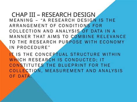 Research Methodology Iii Research Designpptx