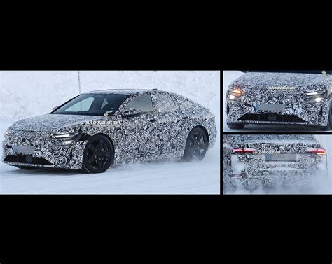 Audi A6 E Tron Electric Sedan Enters Cold Testing Phase Wearing Production Lights Autoevolution