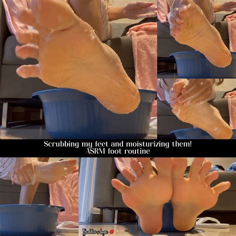 Scrubbing My Feet And Moisturizing Them Asmr Foot Routine Goddess