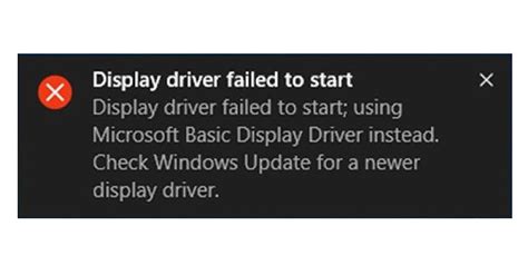 Fix Display Driver Failed To Start Error Errortools