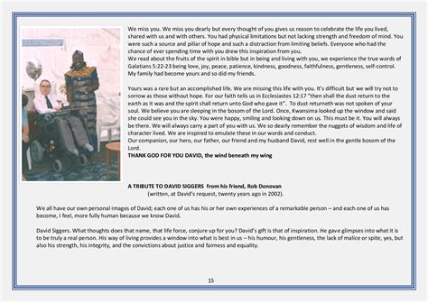 In Loving Memory Of David Siggers Ebo Tester Page 15 Flip Pdf