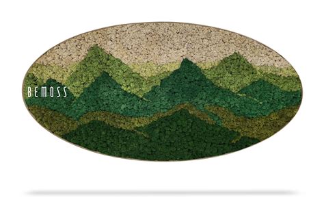 Mechový Obraz Elipsa Bemoss® Panorama Bemoss