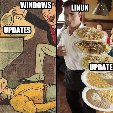 Windows Vs Linux At Updating Rfunnymemes