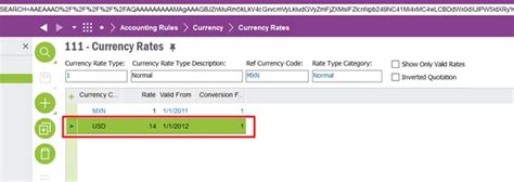 The Currency Code Is Not Valid In The Currency Type1 In Company01 Ifs