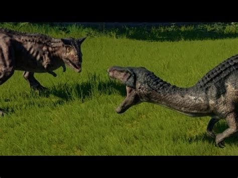 Jurassic World Evolution Baryonyx Vs Carnotaurus