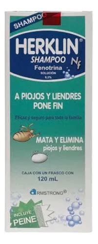 Herklin Shampoo 120 Ml Piojos Y Liendres Con Peine Mercadolibre