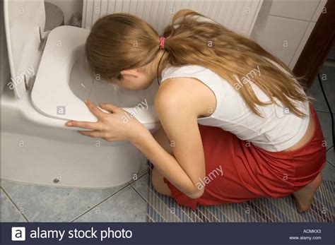 Sexy Lady Throwing Up