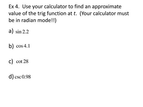 Ppt Section 5 2 Trigonometric Functions Of Real Numbers Powerpoint