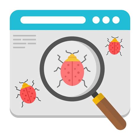 virus under magnifying glass debugging 54549666 vector art at vecteezy
