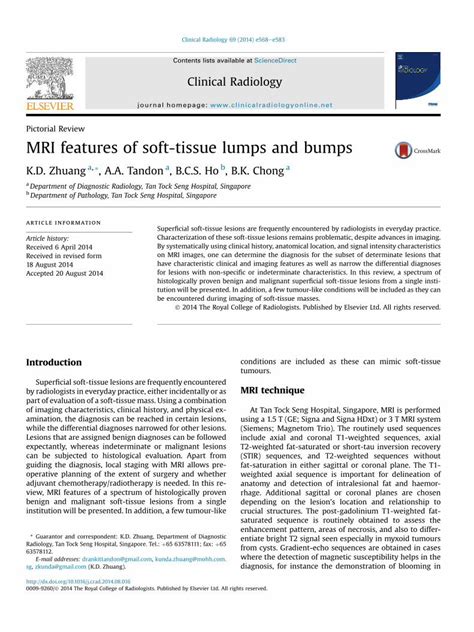 Pdf Mri Features Of Soft Tissue Lumps And Bumps Dokumen Tips