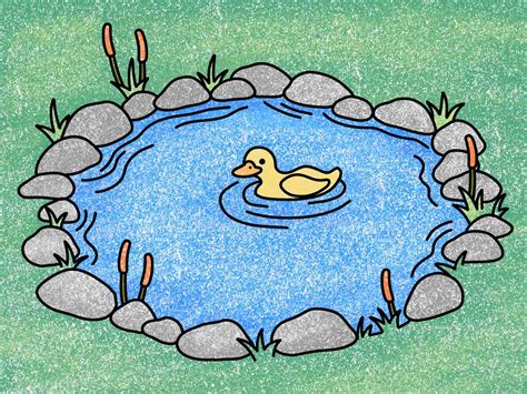 How To Draw A Pond