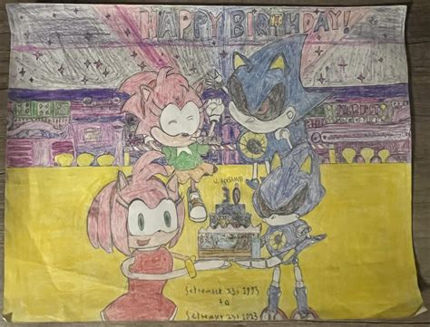 Happy Birthday Amy Rose And Metal Sonic Ramyrose