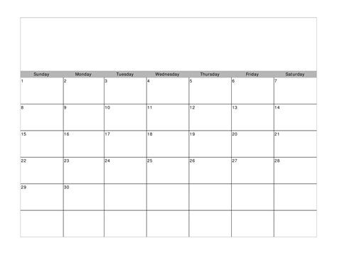 Calendar Templates Printable Free Printable Calendar Templates