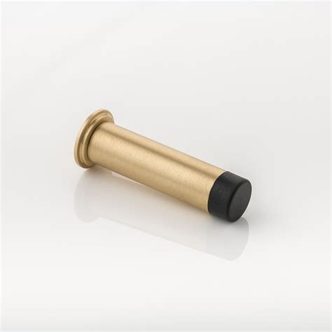 Joseph Giles Round Solid Brass Wall Mounted Door Stopper With