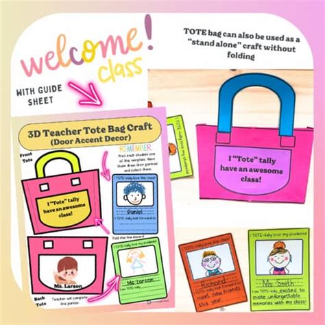 Teacher Freebie Door Decor 3d Classroom Craft By Shine Bright Kinder