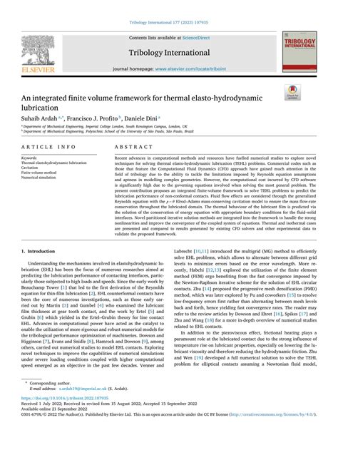 Pdf An Integrated Finite Volume Framework For Thermal Elasto
