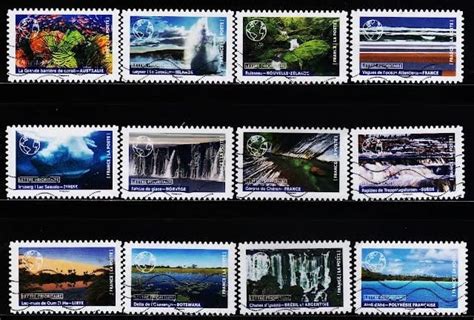 France 2022 Our Blue Planet 12v Complete Set Used Stamps K26 Stistamp