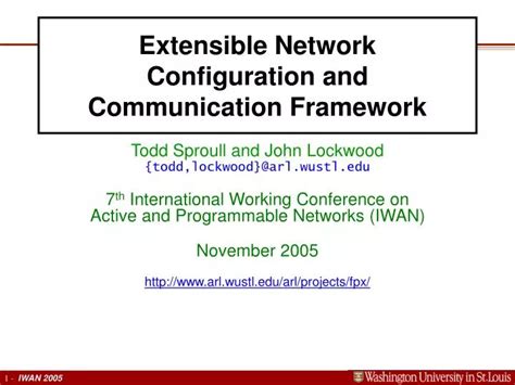 Ppt Extensible Network Configuration And Communication Framework